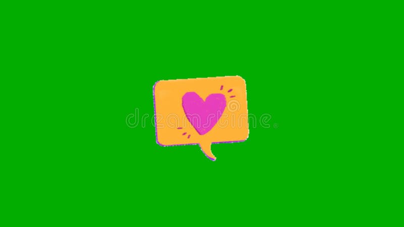 Animated Love on Green Screen Stock Footage - Video of passion ...