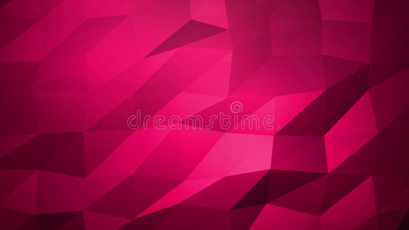 Magenta Red Color Low Poly Background Stock Video - Video of light ...