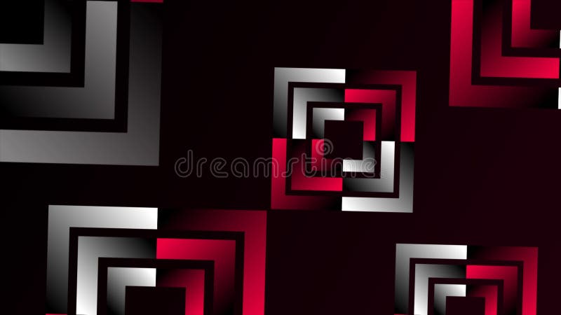 Magenta Red and White Gradient Rotating Square Element Background Stock ...