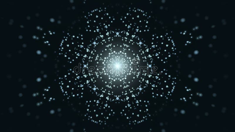 Animated Mandala Star Particles Rotating Loop-able. 3D Rendering 4K ...