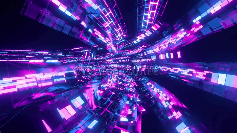 Animated Mesmerizing Vortex of Vibrant Colors and Swirling Patterns ...