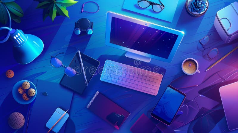 Desktop Computer Animated Stock Photos - Free & Royalty-Free Stock ...