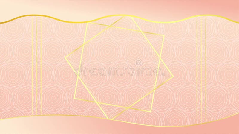 Animated Modern Luxury Abstract Background with Golden Line Elements ...