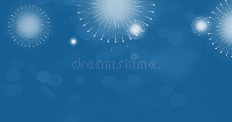 Animated Motion Graphics of Holiday Celebration Fireworks with Bokeh ...