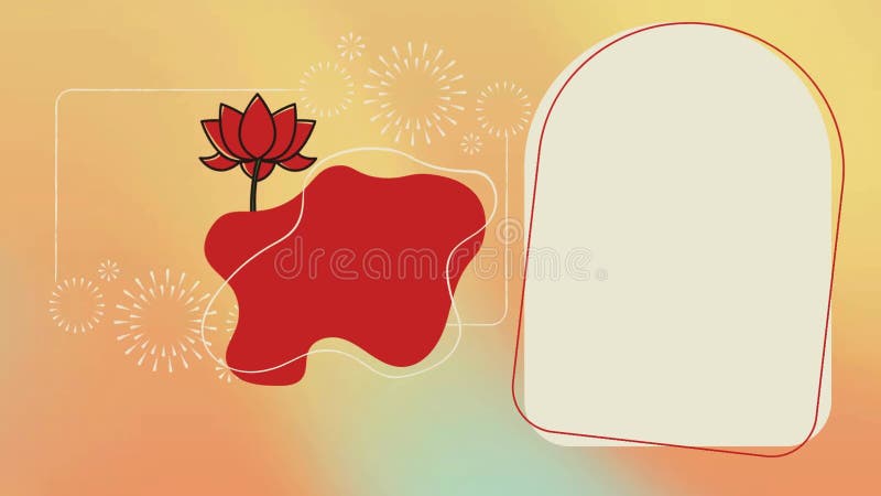 Animated Moving Background Texture of Wedding Invitation with Text ...