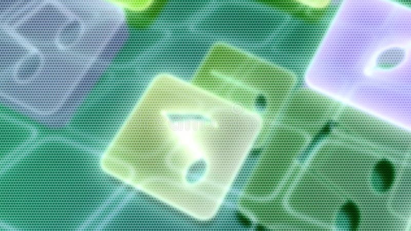 Animated Moving Motion Background Showing Musical Notes Stock Video ...