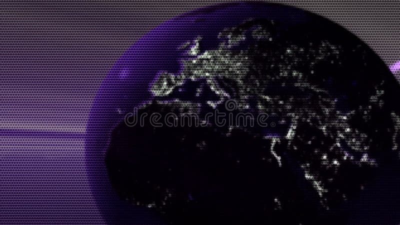 Animated Moving Motion Background Showing Planet Earth from Space Stock ...