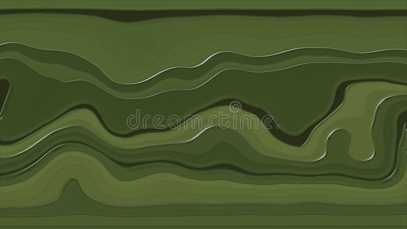 Moving Olive Green Gradient Glossy Hypnotic Curly Waves Abstract ...