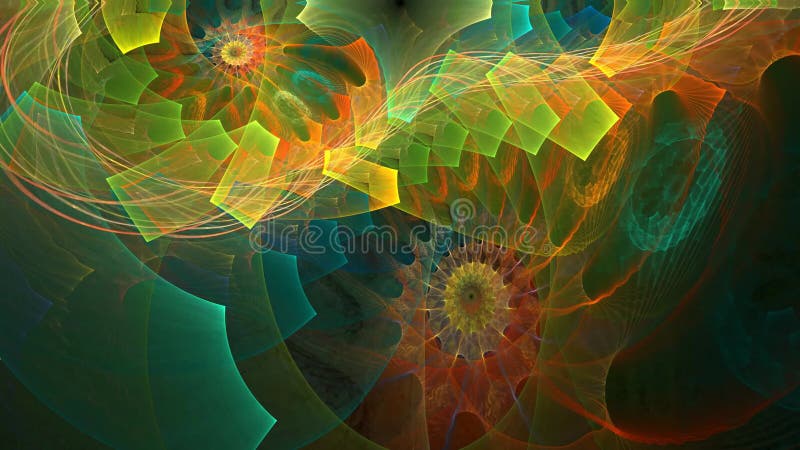 Animated Moving Pictures. Digital Moving Multicolored Figures in Dance ...