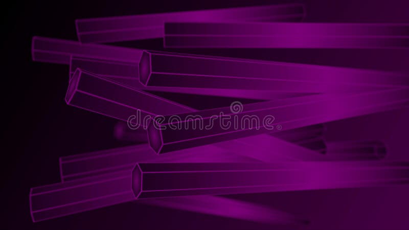 Pink Computer Chip with Connections and Signals. AI Computer Processor ...