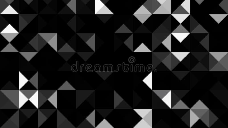 Animated Moving Polygon Black Background. Artistic Triangle Black and ...