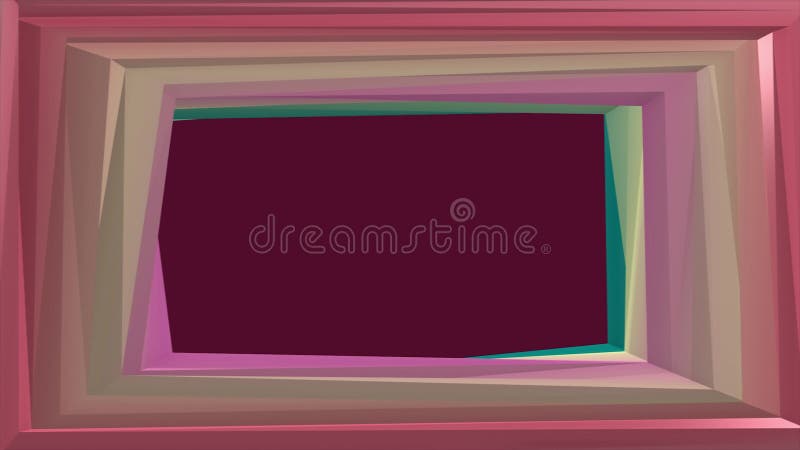 Animated, Moving Rectangular Frame in Pastel Colors, Looping Stock ...