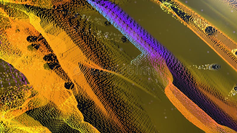 Animated Multicolored Background of Moving Particles Stock Video ...