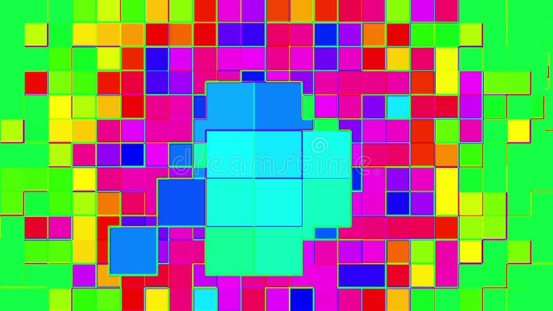 Animated Multicolored Pixel Background. Abstract Pixel Motion Design ...