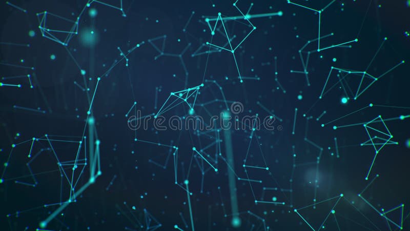 Animated Network Visualization for Communication Channels. Stock Video ...