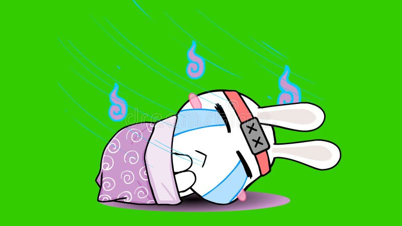 Animated Fat Cat Crying with Tears on Green Screen Stock Footage ...