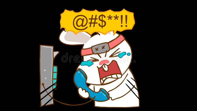 Animated Crying Cat with Running Snot - Green Screen Stock Video ...