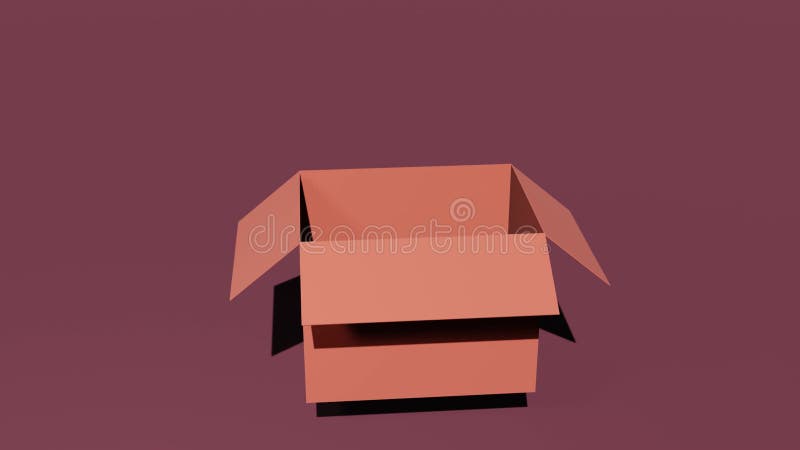 Animated Cardboard Box on Conveyor Belt with Control Panel Stock Video ...