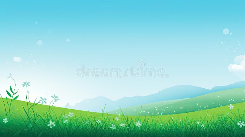 Animated scenery wallpaper stock illustration. Illustration of campo ...