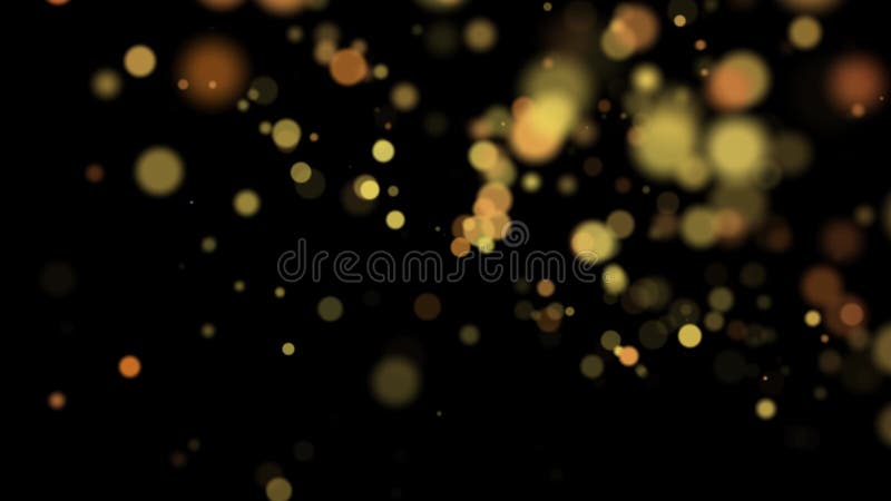 Animated Overlay with Bokeh Golden Lights, Seamless Loop. Stock Video ...