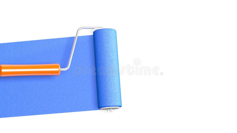 Paint Roller 3D Animated Icon on Transparent Background Video ...