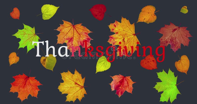 Animated Pattern Background of Rotating Dry Autumn Leaves, Happy ...