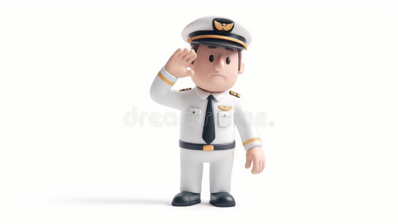 Animated Pilot Character: Saluting, Questioning, and Expressing ...