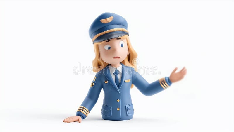 Animated Pilot S Dilemma: Expressive Character in Uniform, Puzzled ...