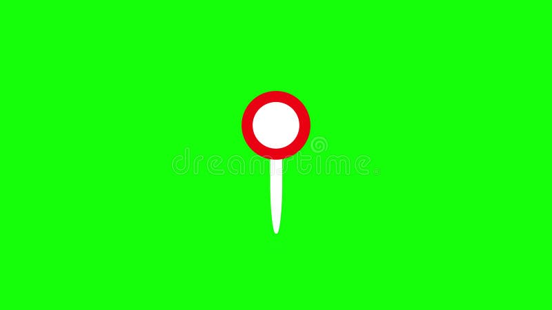 Animated Pin Icon Green Screen Stock Video - Video of maps, explore ...