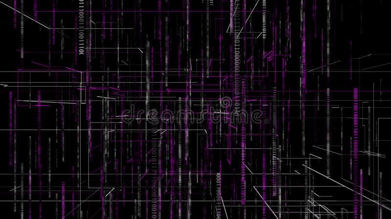 Red Color Digital Matrix Background with and Binary Codes Stock Video ...
