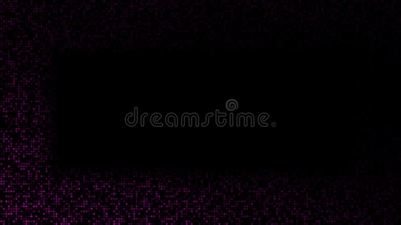 Pink Color Hi-tech Circular Dots Half Tone Futuristic Dark Loop Able ...