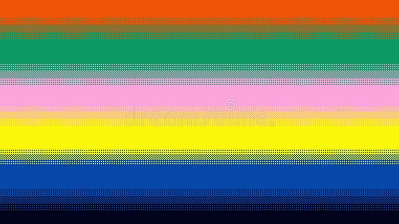 Animated Pixel Art Color Gradient. Looping Animation of Dithering ...