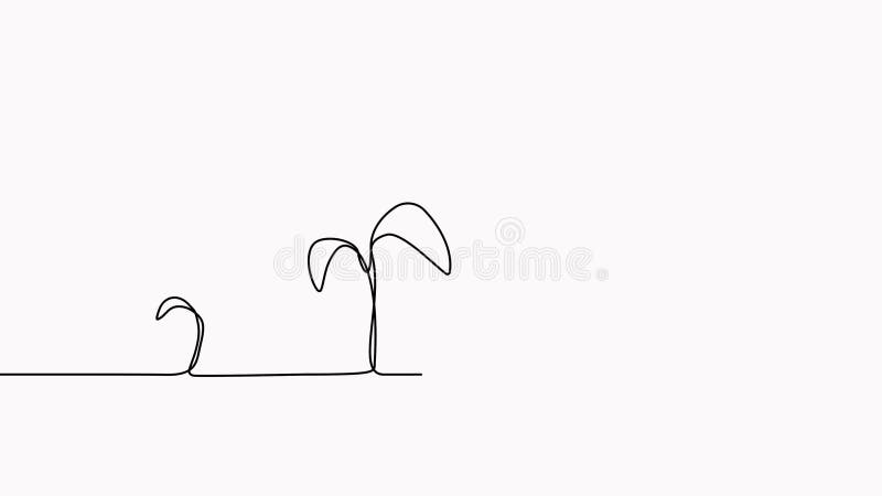 Animated Plant Growth Process. Stock Video - Video of linear, doodle ...