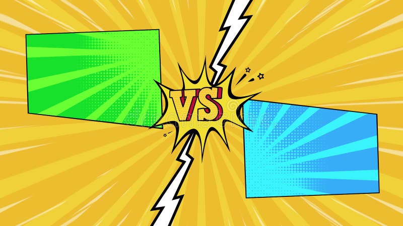 Versus Background in Pop Art Style. Stock Footage - Video of start ...