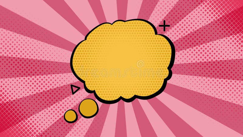 Animated Pop Art Comic Background with Place for Text. Stock Video ...