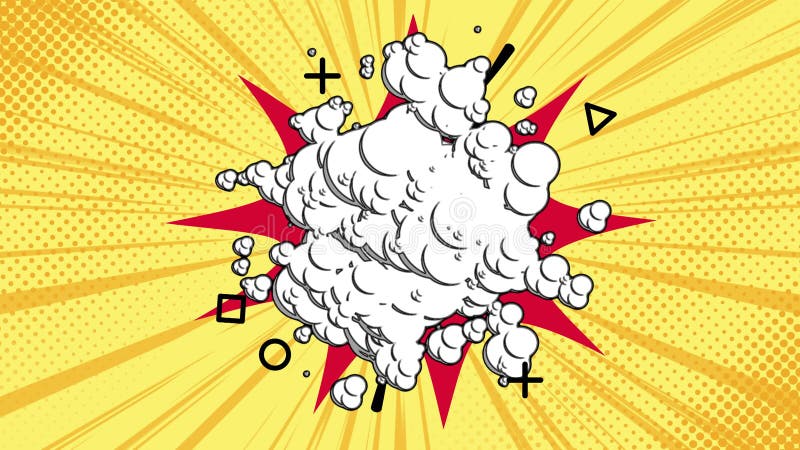 Animated Pop Art Comic Background with Place for Text. Stock Footage ...