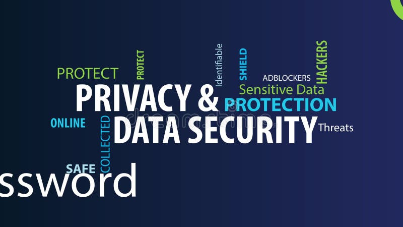 Animated Privacy and Data Security Word Cloud Stock Video - Video of ...