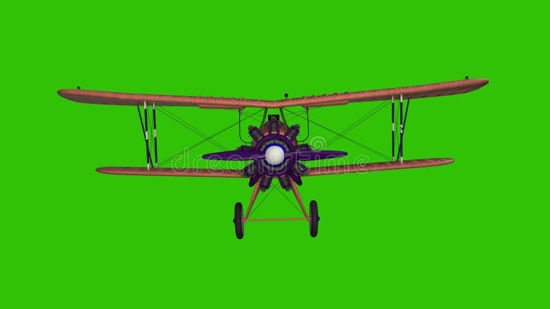 Animated Propeller Airplane. Realistic Physics Animation Stock Footage ...