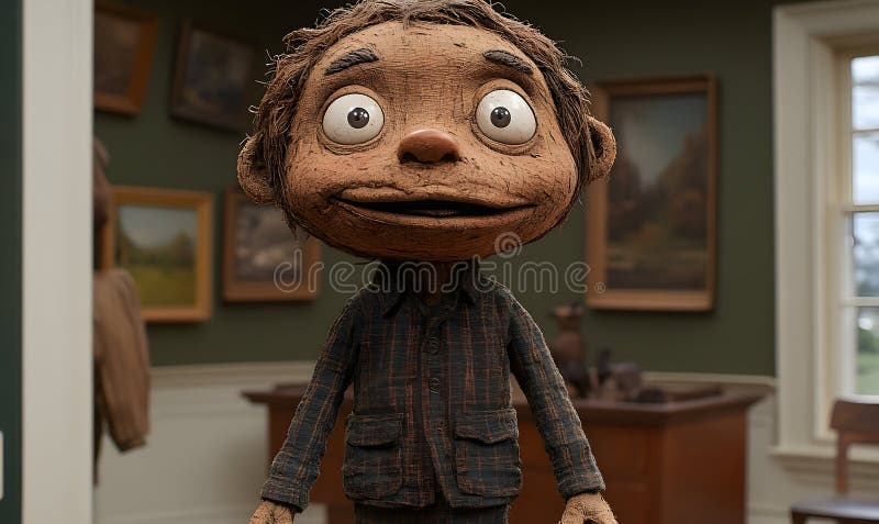 AI-Generated Puppet Boy stock illustration. Illustration of expression ...