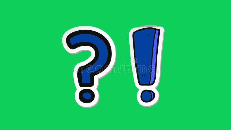 Animated Pop Up Question Marks Comic Speech Bubbles White Background ...