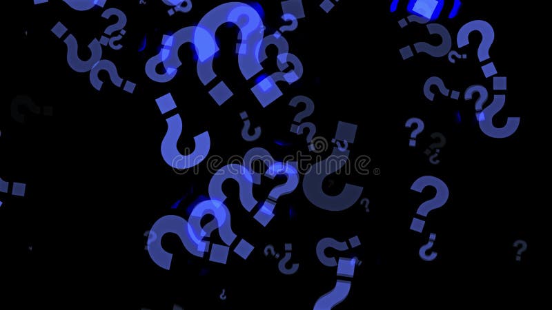 Animated Question Marks Falling from the Top Stock Footage - Video of ...