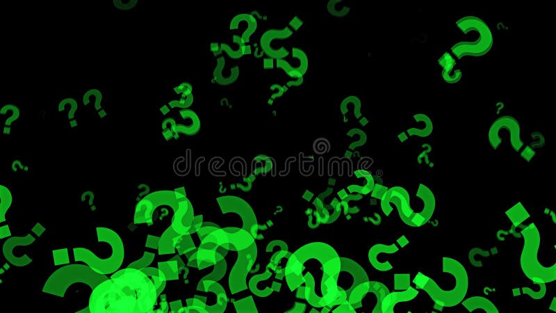 Animated Question Marks Falling from the Top Stock Footage - Video of ...