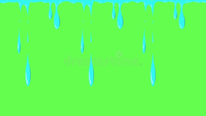 Animated Rain Water Drop on Green Screen Background Stock Footage ...