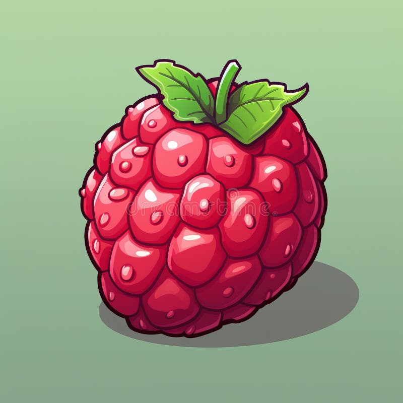 Animated Raspberry Pixel Art: 8-bit Style Game Item Stock Illustration ...