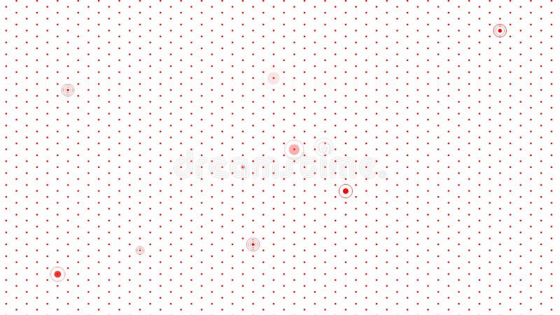 Animated Red Abstract Point Background. Backdrop with Animation of Dots ...