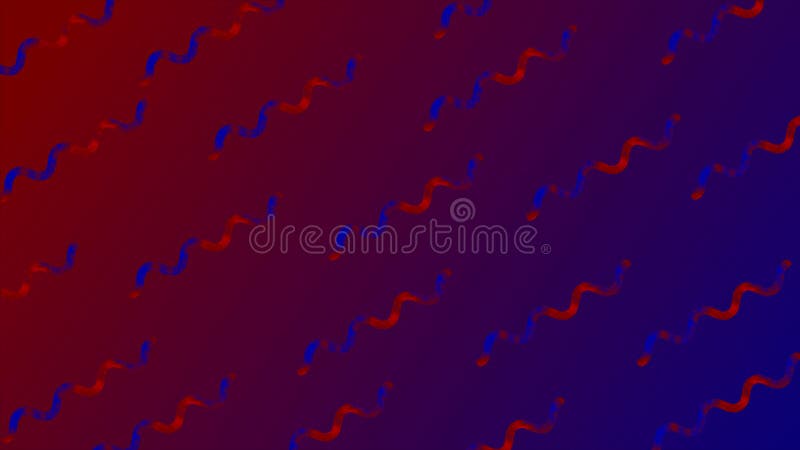 Red and Blue Color Changing Squiggly Line Pattern Background Stock ...