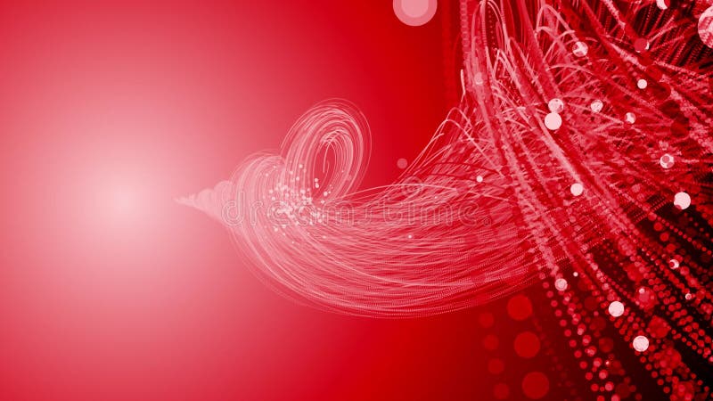 Red Color 3d Rotating Shape Complex Pattern Abstract Design Geometrical ...