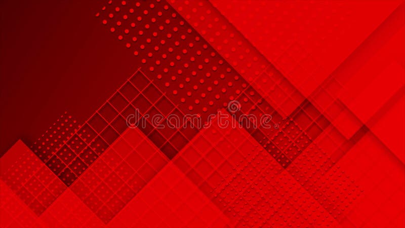 Red Color Multiple Squares Shapes Element Background Stock Video ...