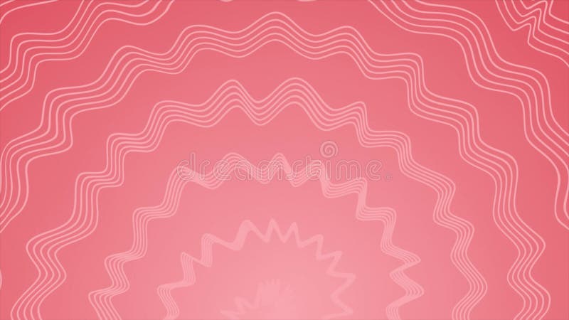 Red Color Rotating Wavy Pattern Complex Pattern Abstract Design Loop