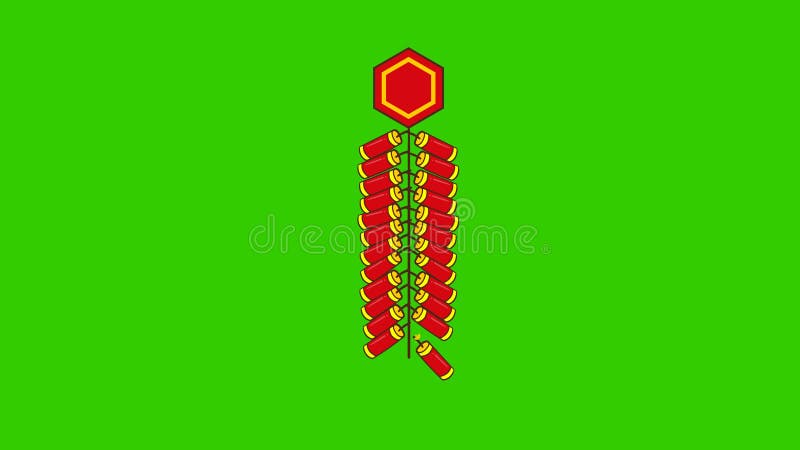 Animated Red Firecracker with Green Screen Stock Footage - Video of ...